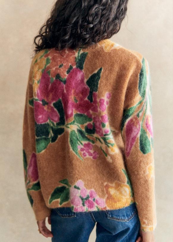 Abril Jumper - Sézane x Aimie - Passion Flowers Camel Background - Kid ...
