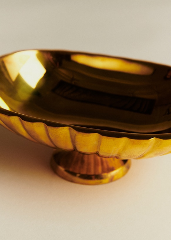 Canellato Decorative Bowl - Brass - Brass - Sézane