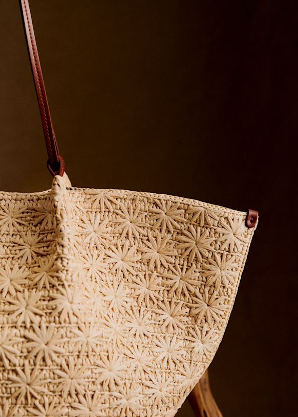 Panier Mara - Rayures Multi - Raphia - Sézane