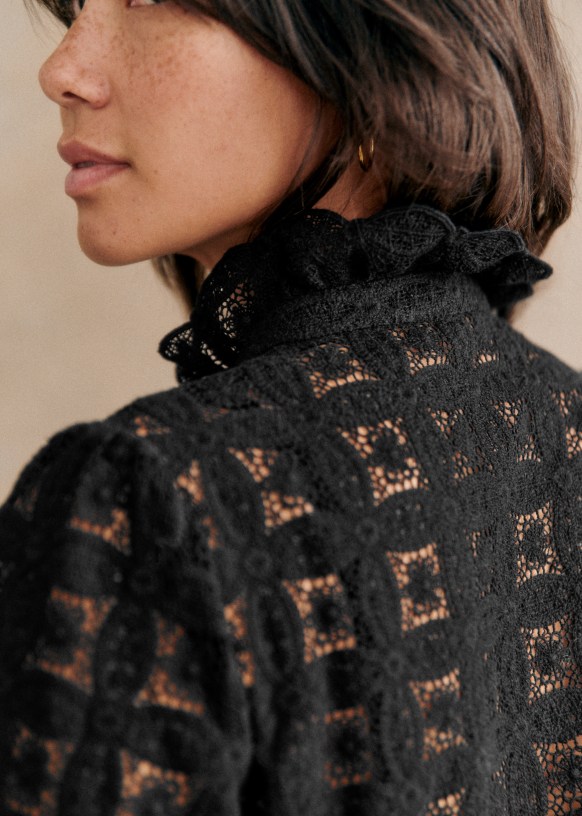 Chlo Shirt - Vintage Blue - Silk - Sézane