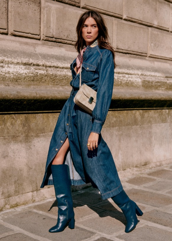 Milo Mini クラシックバッグ - マスティックパッチワーク 多色 - 牛革 - Sézane