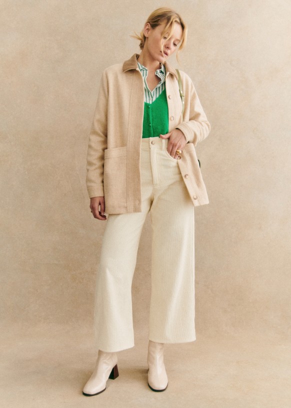 Will Jacket - Khaki - GOTS organic cotton - Sézane