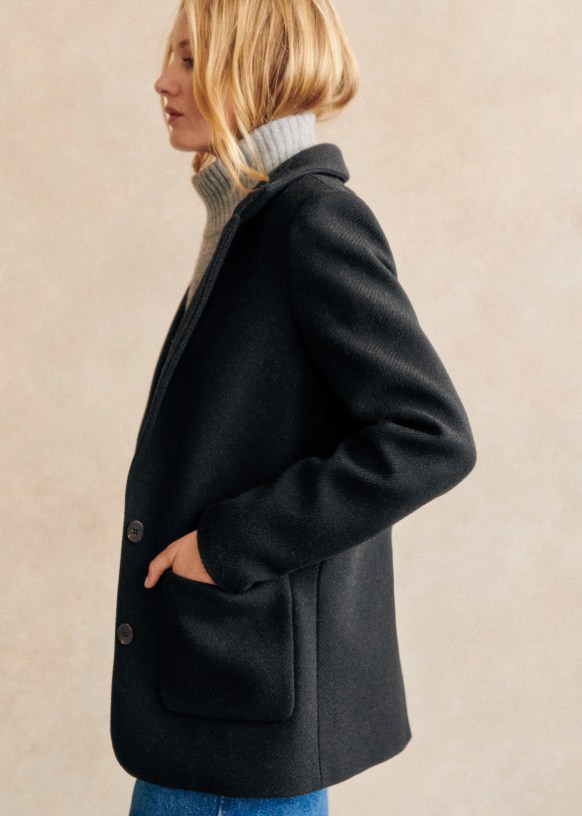 Jack Jacket - Black - Wool - Octobre Éditions