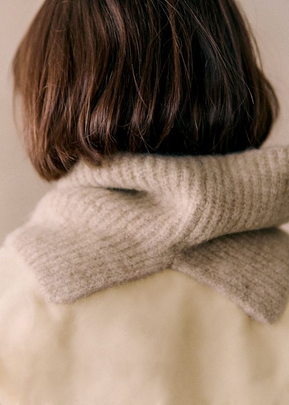 Snood Bernie - Bleu Glacier - Baby Alpaga - Sézane