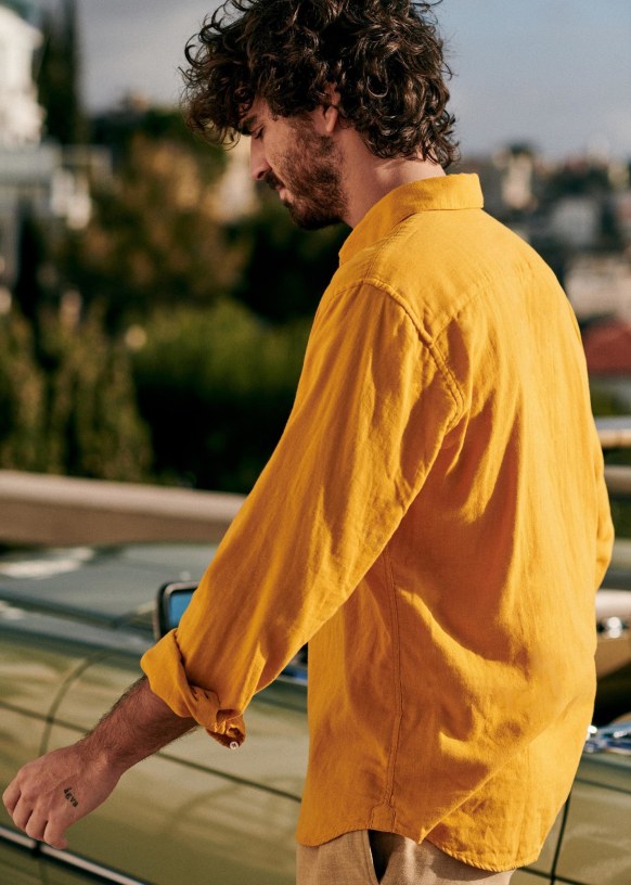 Luke Shirt - Salmon - Cotton - Octobre Éditions