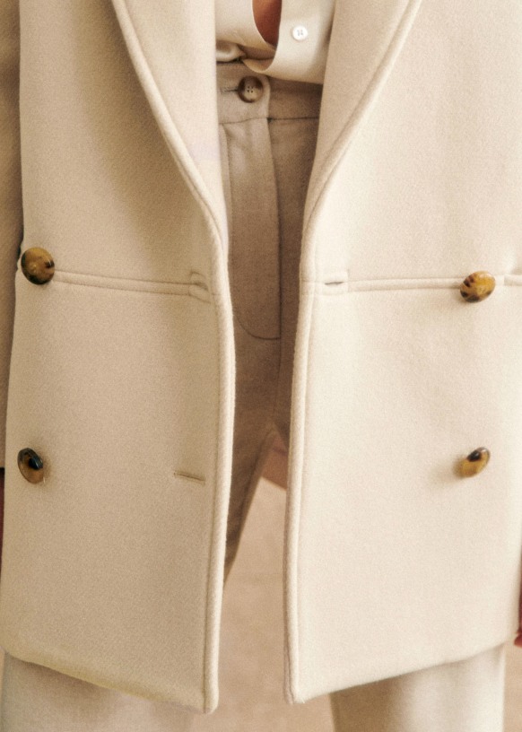 James Coat - Sand - Wool - Sézane
