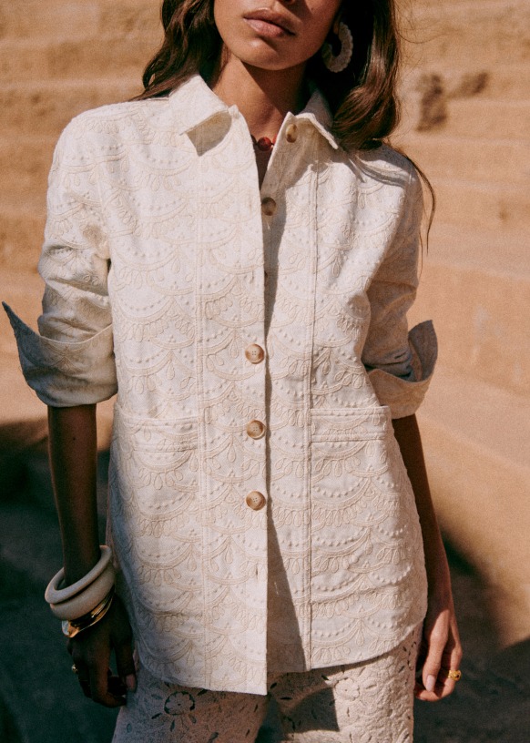 Will Jacket - Washed Black - Organic Cotton - Sézane