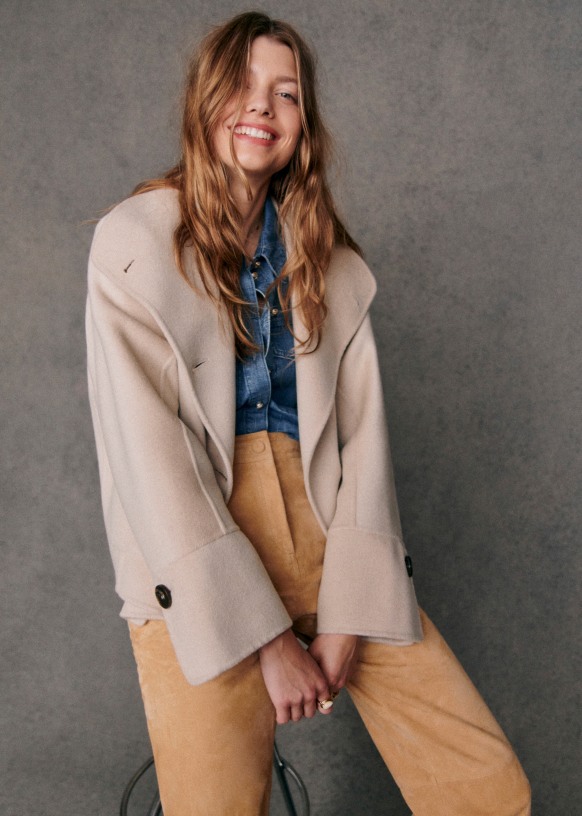 Mervin Coat - Sand - Wool - Octobre Éditions