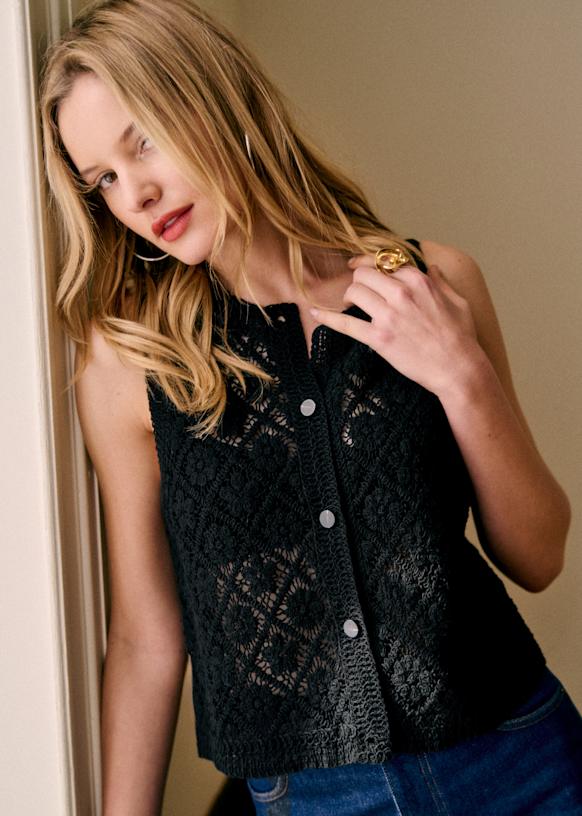 Top Ron - Noir - Coton Biologique - Octobre Éditions