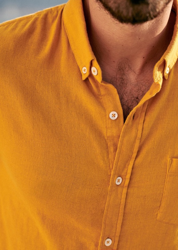 Luke Shirt - Salmon - Cotton - Octobre Éditions