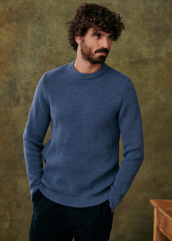 Chuck Sweater - Burgundy - Wool - Sézane