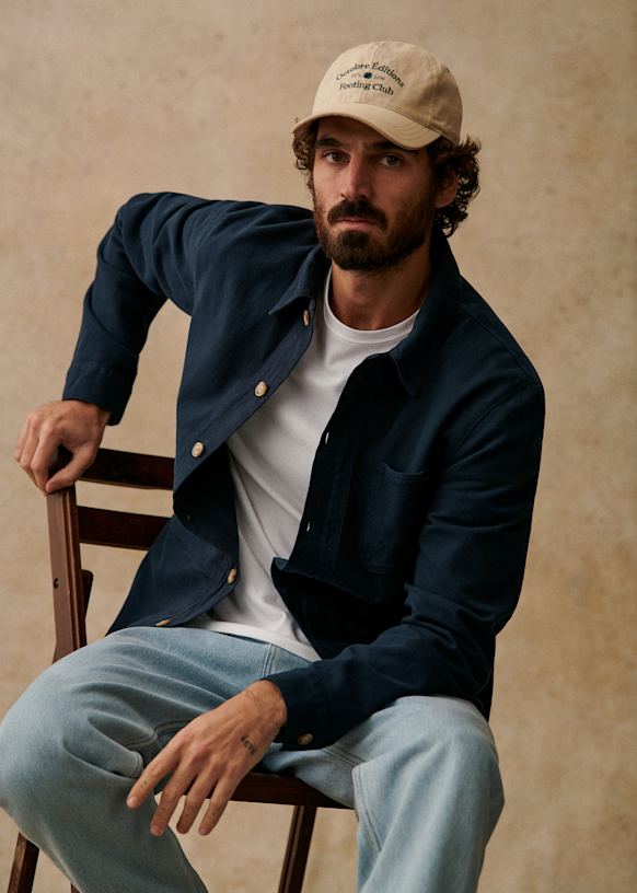 Will Jacket - Navy - Organic cotton - organic textile - Sézane