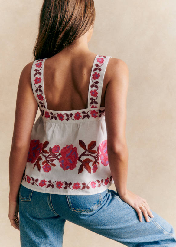 Blusa Meli - Azul granate - Sézane