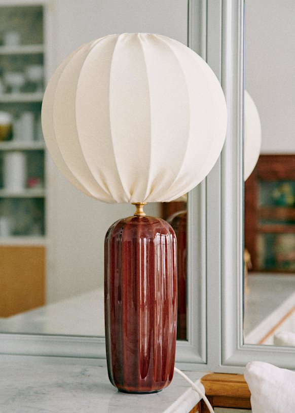 Lamp Traviata groot model - Mokka - Dolce lampenkap - Jute Ecru ...