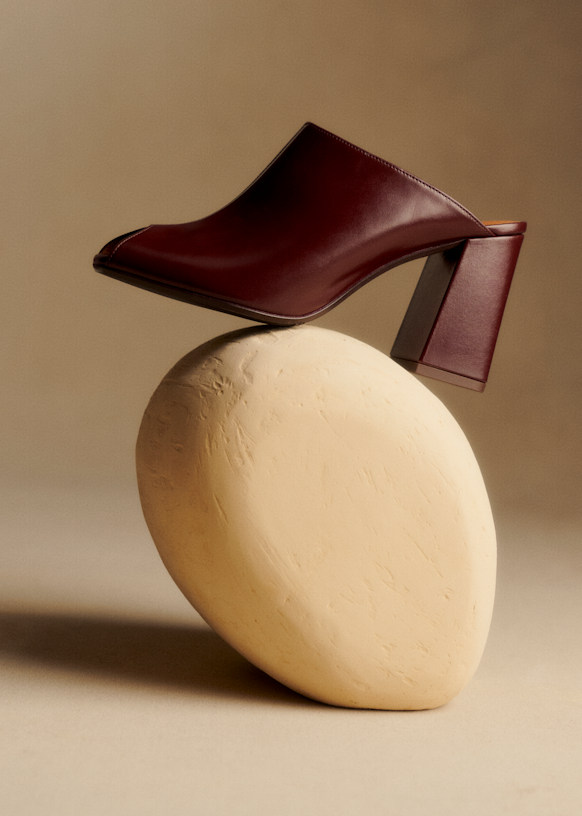 Bruna Mules - Smooth cream - Bovine leather - Sézane