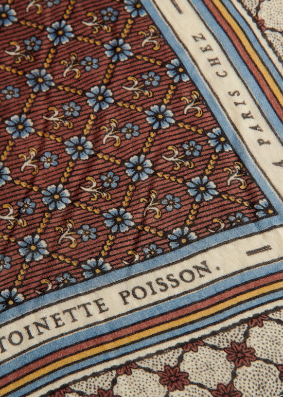 Schal Maryse - Sézane x Antoinette Poisson - Krapprot Herz Print ...