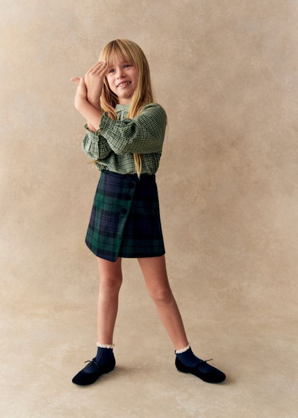 Peter Skirt - Petit Sézane x MDLO - Batley Check - Wool - Sézane