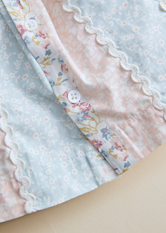 Stella Dress - Small Floral Patchwork - Organic cotton - organic ...