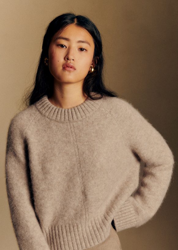 Sama Jumper - Fuchsia Pink - Baby Alpaca - Sézane