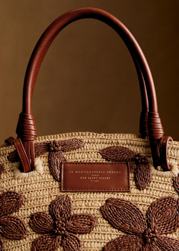 Justine Basket Bag - Natural Raffia - Raffia - Sézane Justine Basket Bag - Natural Raffia - Raffia - Sézane