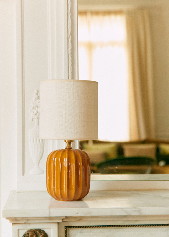 Traviata Lamp Small Model - Caramel - Sonate Lampashade - Ecru ...