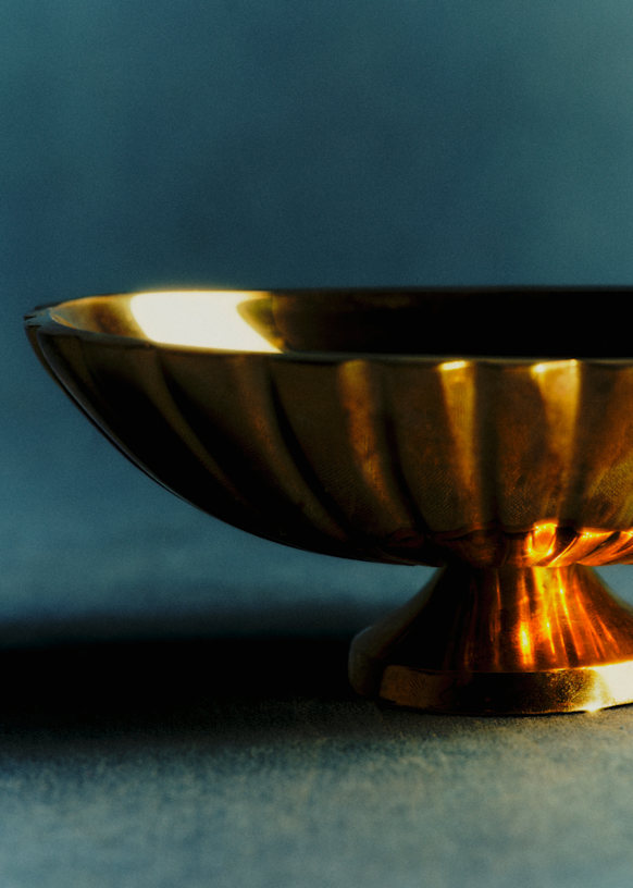 Canellato Decorative Bowl - Brass - Brass - Sézane