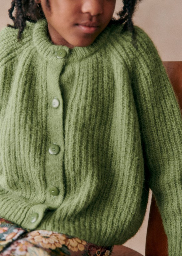 Vest Emile - Groen Garden - Alpaca - Sézane