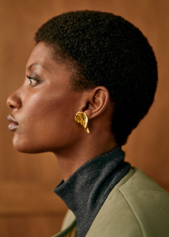 Pendientes Alexandra - Dorado - Estaño reciclado en su mayor parte - Sézane