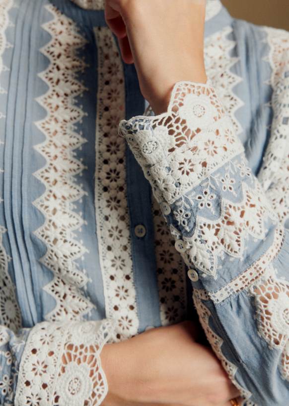 Rym Shirt - Chambray - Organic Cotton - Sézane