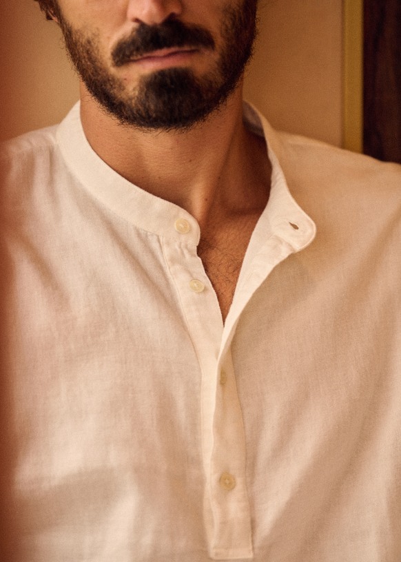 Buster Shirt - White - Cotton - Octobre Éditions