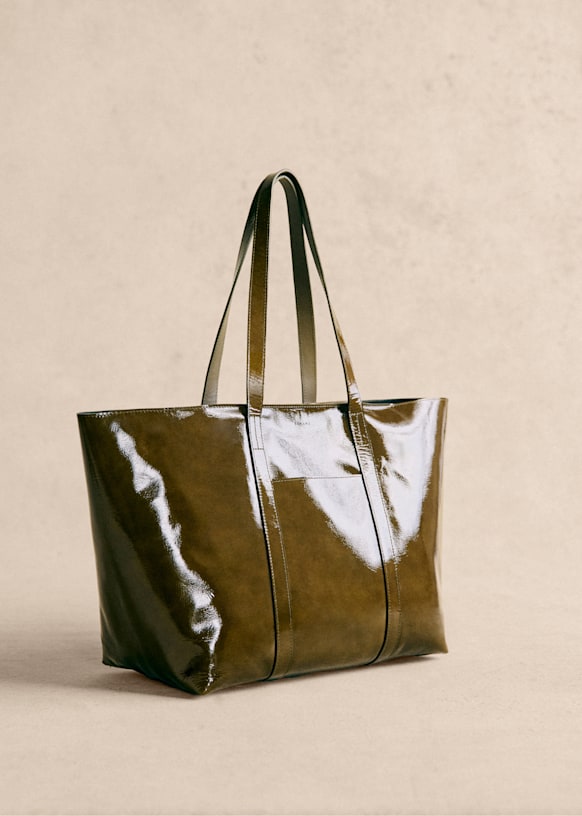 Gabin Bag - Textured Black - Bovine leather - Sézane