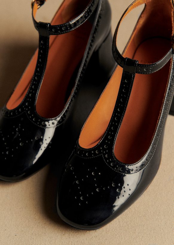 Esther Salome - Patent Purple - Bovine leather - Sézane