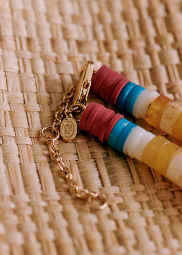 Josh Necklace - Ecru - Beads - Sézane