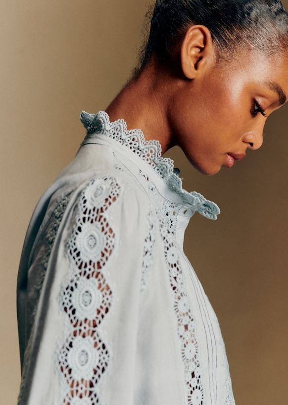 Rym Shirt - Ecru - Organic Cotton - Sézane