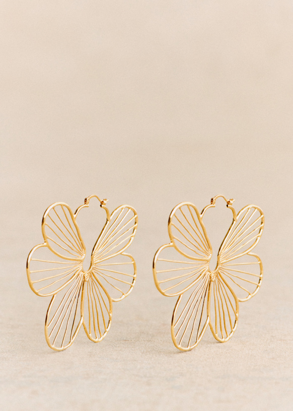 Tiana Earrings - Gold - Brass - Sézane