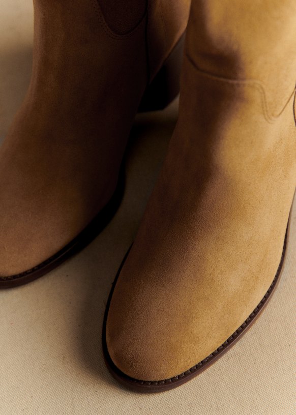 Garrett Boots - Glossy Black - Bovine leather - Sézane