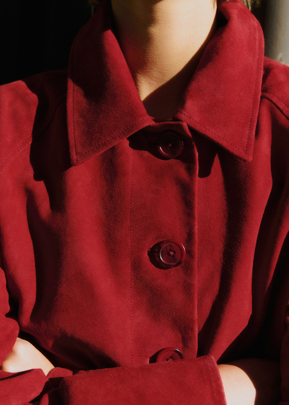 Robbin Jacket - Dark Red - Goat leather - Octobre Éditions