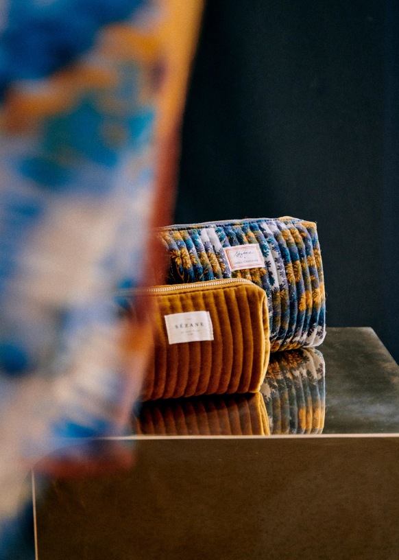 Trousse de toilette - Sézane x Inoui Editions - Fontainebleau bleu ...