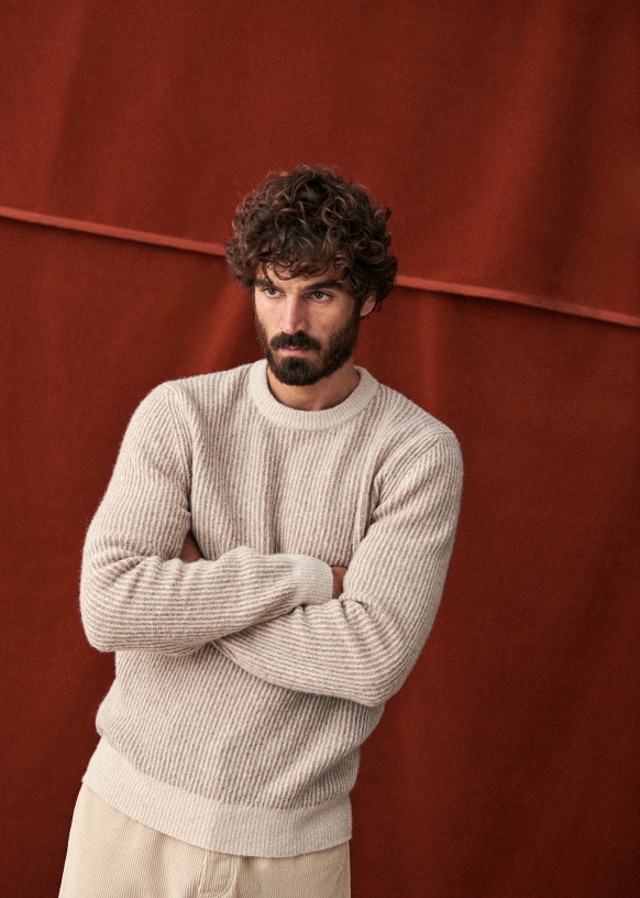 Théo Sweater - Beige - Wool - Sézane