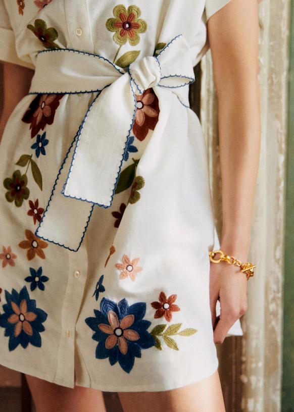 Anali Dress - Gardenia Print - Linen - Octobre Éditions