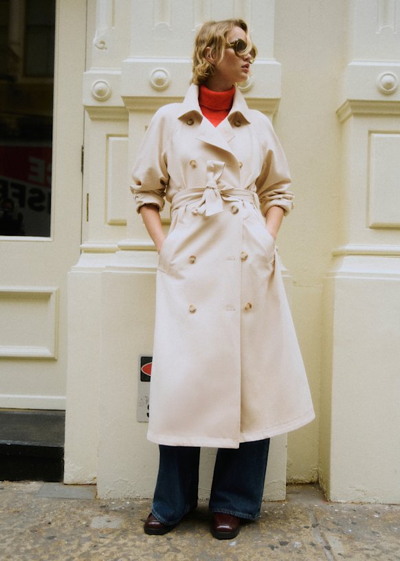 Abrigo PIERCE - Beige claro - Viscosa ECOVERO™ LENZING™ - Sézane