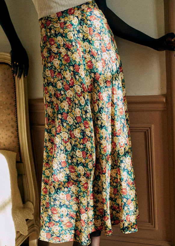 Orlane Skirt - Alicante Blue Print - Viscose ECOVERO™ LENZING ...