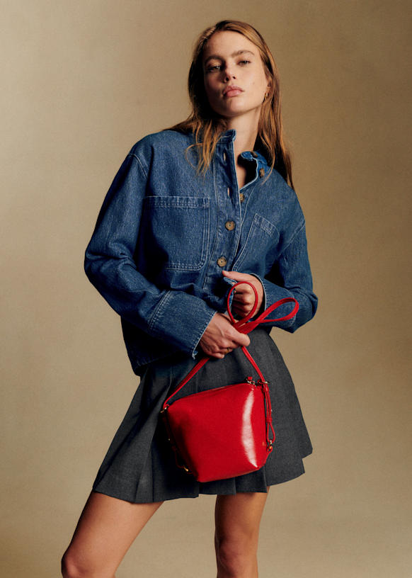Lou Bag - Vintage Red - Bovine leather - Sézane