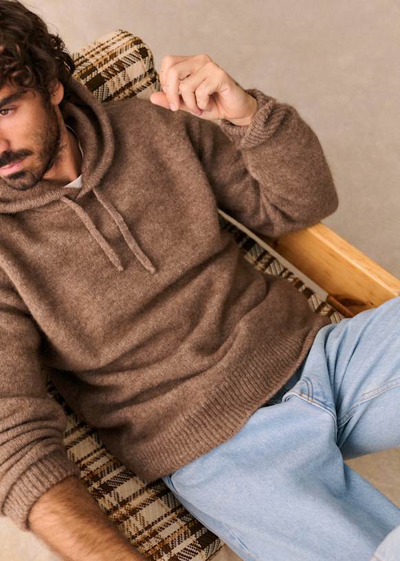 Joshua Sweater - Dark beige - Wool - Sézane