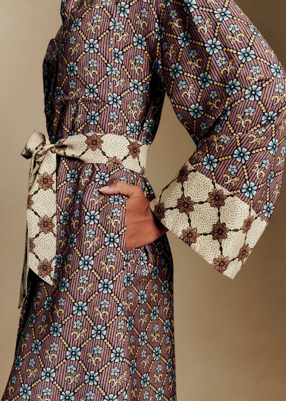 Robe Line - Sézane x Antoinette Poisson - Imprimé Coeur Garance ...