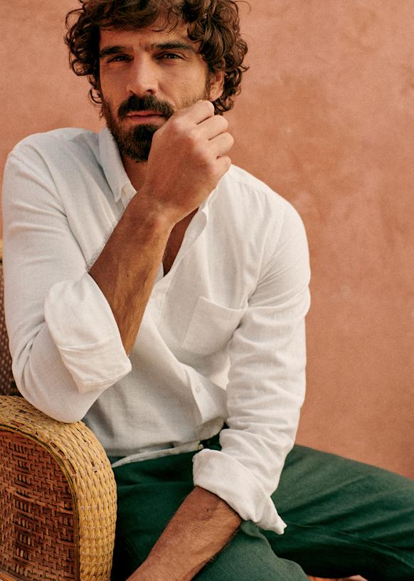 Camisa Luke - Blanco - Algodón - Sézane