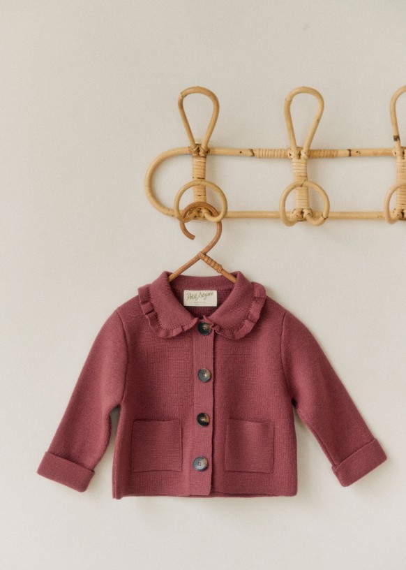 Betty Cardigan - Rosewood - Merino Wool - Sézane