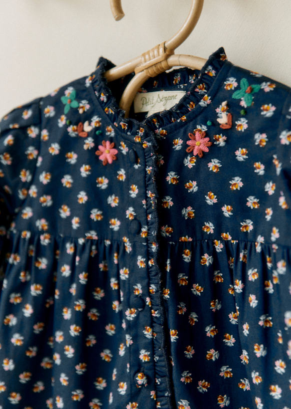 Romy Dress - Medallion Print - Cotton - Sézane