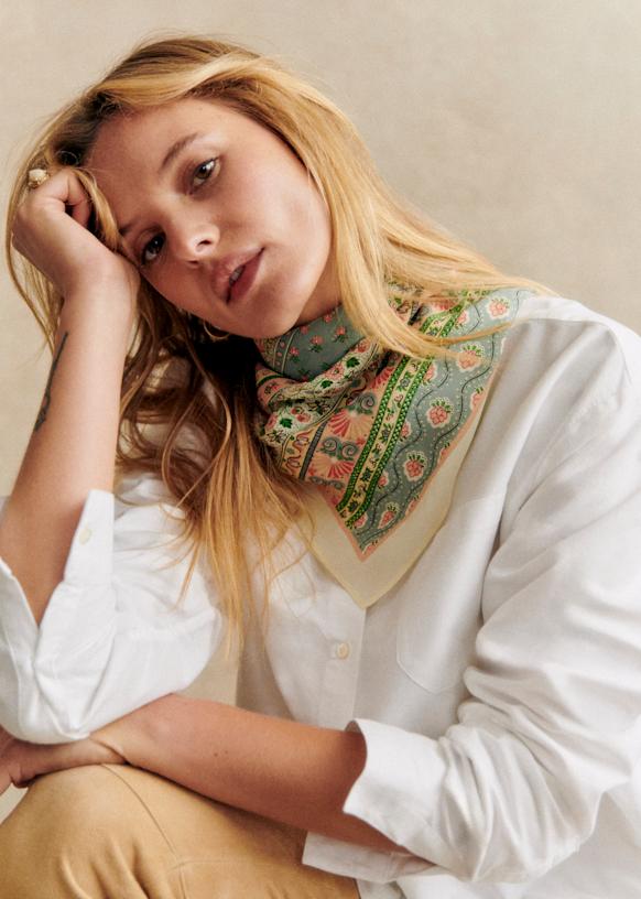 Cléophée scarf - Sézane x MDLO - Candeur Print - Silk - Sézane