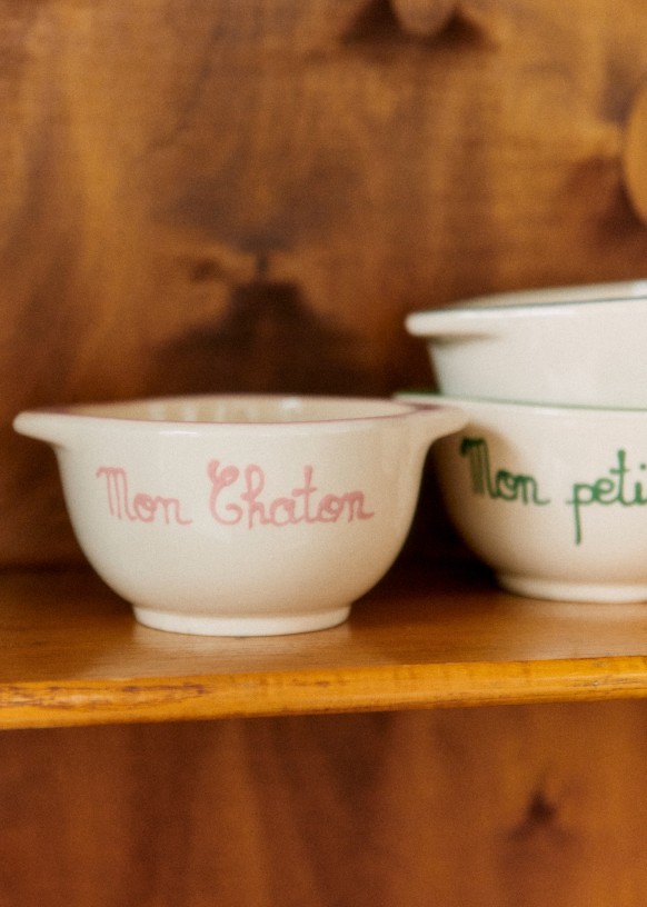 Mon Chaton Bowl - Petit Sézane x Maison Roussot - Blush - Ceramic - Sézane